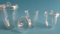 China transparent quartz glass crucible  volume 10ml 20ml 30ml 50ml 100ml 120ml customized for sale