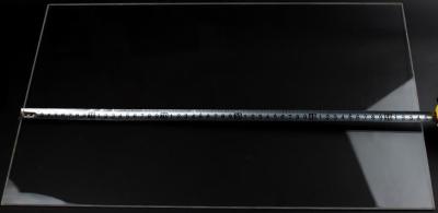 China Polished Quartz Glass Plate 575x165x3mm High Purity 99.99% Custom Size for sale