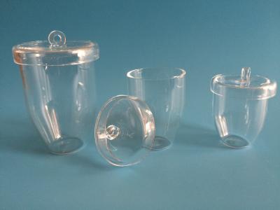 China High Purity Transparent Quartz Glass Crucible with Lid 10ml 20ml 30ml 50ml 100ml 120ml Fused Silica for sale