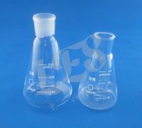 China Customized Quartz Glass Erlenmeyer Flask 5ml to 2000ml High Temperature Resistant for sale