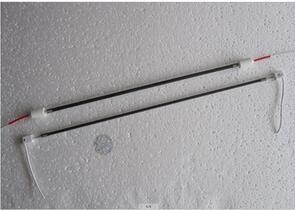 China Carbon Fiber Infrared Heating Element 1100C Transparent Quartz Tube with Tungsten Molybdenum Electrodes for sale