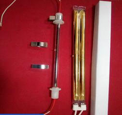 China Gold Plated Carbon Fiber Heating Element 8000 Hours Infrared Heating Lamp 1100°C for sale