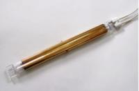China Gold Plated Carbon Fiber Quartz Heating Lamp 1500C Medium Wave Infrared Element for sale