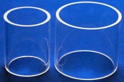 China Transparent Quartz Glass Tube Deep Polishing Round Bottom Pipe 1200°C High Purity for sale