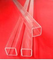 China high quality quartz glass square tube rectangular Deep processing quartz tube customized according to your request for sale