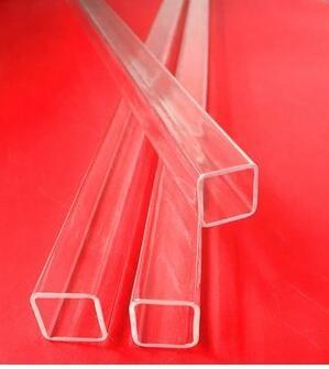 China high quality quartz glass square tube rectangular Deep processing quartz tube customized according to your request for sale