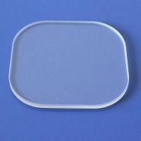 China Oval Tempered Sight Glass Plate 3.3 Borosilicate Glass Plate Round Corner 280C Thermal Shock for sale