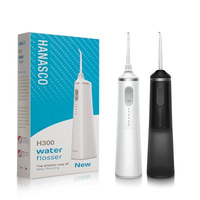 China HANASCO H200 1400mAh Rechargeable Water Flosser 25-125PSI Food Grade PP Nozzle for sale