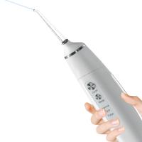 China Cordless Travel Oral Water Flosser 1400mAh 110PSI Teeth Cleaner with 3 Colors for sale