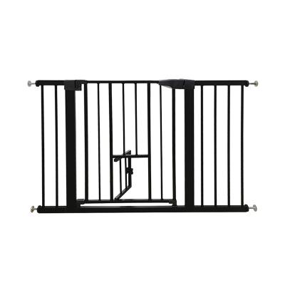 China Wide Pet Gate Metal ABS Material Durable Gates For Dogs Indoor Strong Retractable Pet Gate Safety PG-01 for sale
