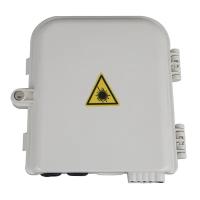 China 8 Cores SM MM FTTH Fiber Optic Termination Box Wall Pole Mounted Enclosure for sale