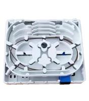 China ABS Indoor 4-Port Fiber Optic Termination Box IP65 Mini Optical Faceplate Wall Socket for sale