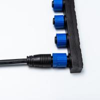 China IP68 Waterproof M12 F-Type Cable Connector 10A Brass for LED Module Street Light for sale