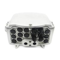 China 16F Grey ABS Fiber Distribution Box with Splitter for Fiber Optic Networks for sale