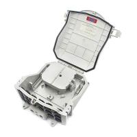 China 16F Grey ABS Fiber Distribution Box with Splitter for Fiber Optic Networks for sale