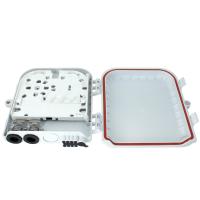 China Outdoor 8 Ports Fiber Optic Distribution Box IP65 Wall Mount FTTH 1:8 Splitter for sale