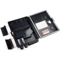 China 12 Port IP65 ABS Plastic Optical Fiber Terminal Splice Box 8 Core FTTH Distribution for sale