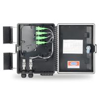 China 12 Port IP65 ABS Plastic Optical Fiber Terminal Splice Box 8 Core FTTH Distribution for sale