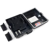 China 12 Port IP65 ABS Plastic Optical Fiber Terminal Splice Box 8 Core FTTH Distribution for sale