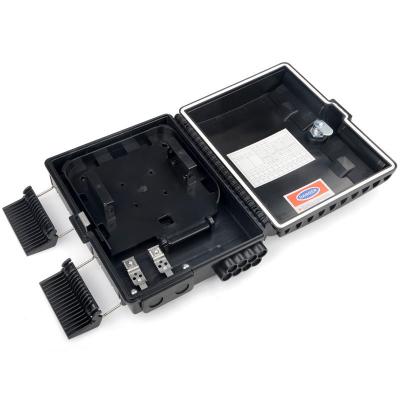 China 12 Port IP65 ABS Plastic Optical Fiber Terminal Splice Box 8 Core FTTH Distribution for sale