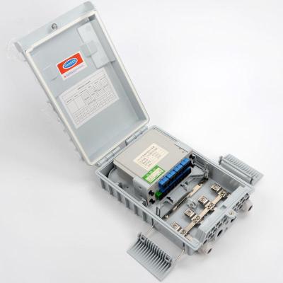 China 16 Core Outdoor Wall Mount Fiber Optic Enclosure IP65 Waterproof CTO Inline Drop Cable Access Terminal for sale
