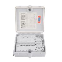 China 24 Ports IP65 ABS Plastic FTTH Fiber Optic Distribution Box Wall Mounted for FTTH Networks for sale