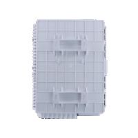 China IP65 Fiber Optic Splice Closure Box 24 Fibers Wall Mount FTTH Distribution NAP 3 Input 16 Ports for sale