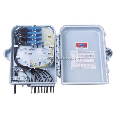 China IP65 16 Core Anatel CTO Fiber Distribution Box for FTTH Networks with Splitter Pigtail for sale