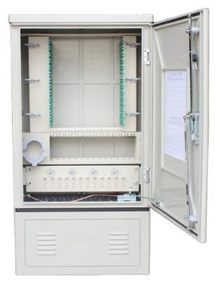China Outdoor Fiber Optic Distribution Cabinet 96 Fibers IP65 SMC Corrosion Resistant for sale