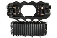 China MDP-12-144A IP68 Horizontal Fiber Optic Splice Closure 12 Port 144 Fibers Capacity Outdoor for sale