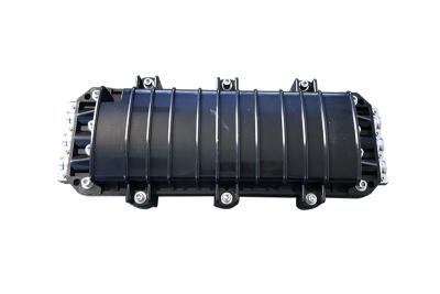 China IP68 Horizontal Fiber Optic Splice Closure 96 Fibers UV Resistant Plastic 12 Port for sale