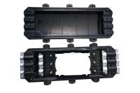 China IP68 Horizontal Fiber Optic Splice Closure 96 Fibers UV Resistant Plastic 12 Port for sale