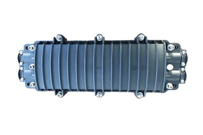 China MDP-12-96A IP68 Horizontal Fiber Optic Splice Closure 96 Fiber Capacity 12 Port Inline Type for sale