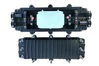 China MDP-12-96A IP68 Horizontal Fiber Optic Splice Closure 96 Fiber Capacity 12 Port Inline Type for sale