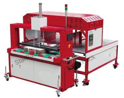 China Fully Automatic Inline Strapping Machine 2KW for Carton Boxes with 25kg Capacity and 30 Packages/Min Speed for sale