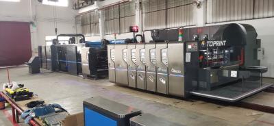 China Full Automatic Carton Box Folder Gluer Machine 60mm Frame 1200x2400mm Capacity 300 Sheets/Min for sale