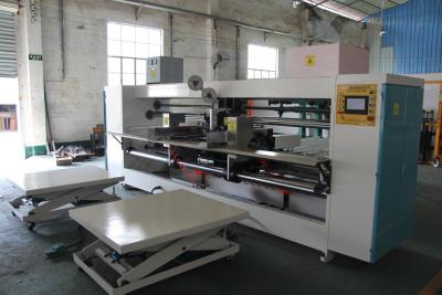 China 380V Semi Automatic Box Stitching Machine with Dual Servo System - 420 Nails/Min Speed, 30-120mm Adjustable Pitch for sale