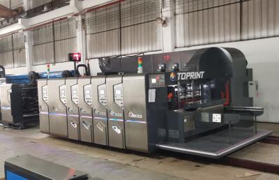 China TP-CR Series Flexo Printer Slotter Die Cutter Machine 350 Sheets/Min with 60mm Frame and 1.5-11mm Sheet Thickness for sale