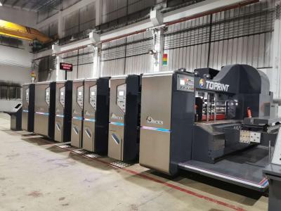 China 4 Color Flexo Printing Slotting Machine | 890x2000mm Max Sheet Size | 300 Sheets/Min Speed | Automatic Corrugated Box Production for sale