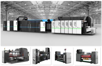 China Full Computerized Control Automatic Carton Folding Gluing Machine 200 Sheet/Min with 100,000 Daily Production Capacity for sale