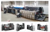 China Full Automatic Corrugated Cardboard Box Manufacturing Machine with 250-350 LPI Printing and 8-Shaft Slotter for sale