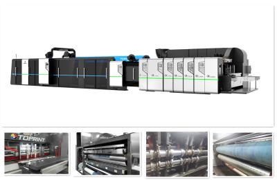 China PLC-Controlled Carton Manufacturing Machine 8-Shaft Structure for 1.5-12mm Cardboard for sale