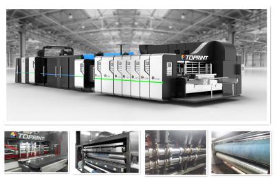 China TP-CR Series High Security Corrugated Carton Making Machine with 250-350 LPI Printing and Auto Folder Gluer for sale