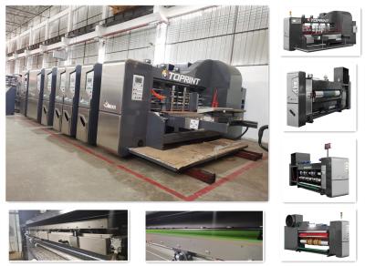 China Servo Control Paperboard Flexo Printing Slotting Machine 890x2000mm Sheet Size 300 Sheets/Min Speed for sale