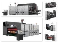 China HD Flexo Printing Slotting Machine 300 Sheets/Min with Vacuum Transfer Top for Corrugated Boxes for sale