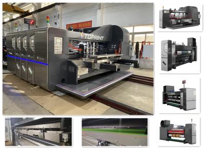 China Full Computerized Flexo Printing Slotting Machine 300 Sheets/Min with Vacuum Transfer Top for Corrugated Boxes for sale