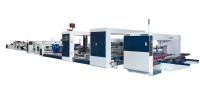 China SP-GZD2400 Automatic Folder Gluer Stitcher Machine | 2400mm Max Size | 1100 Nails/Min Speed for sale