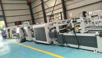 China SP-GZD2400 Automatic Folder Gluer Stitcher Machine | 2400mm Max Size | 1100 Nails/Min Speed for sale