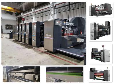 China 12KW Servo Control Corrugated Box Die Cutting Machine with Lead Edge Feeder - 1600x2800mm Max Sheet Size, 180 Sheets/Min Speed for sale