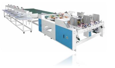 China 9KW Semi-Automatic 2-Piece Box Joint Gluing Machine GFAB-2300A 1200x1150mm Capacity for sale